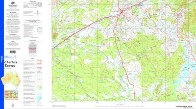 Charter Towers SF55 - 02 Map by Geoscience Australia | Avenza Maps