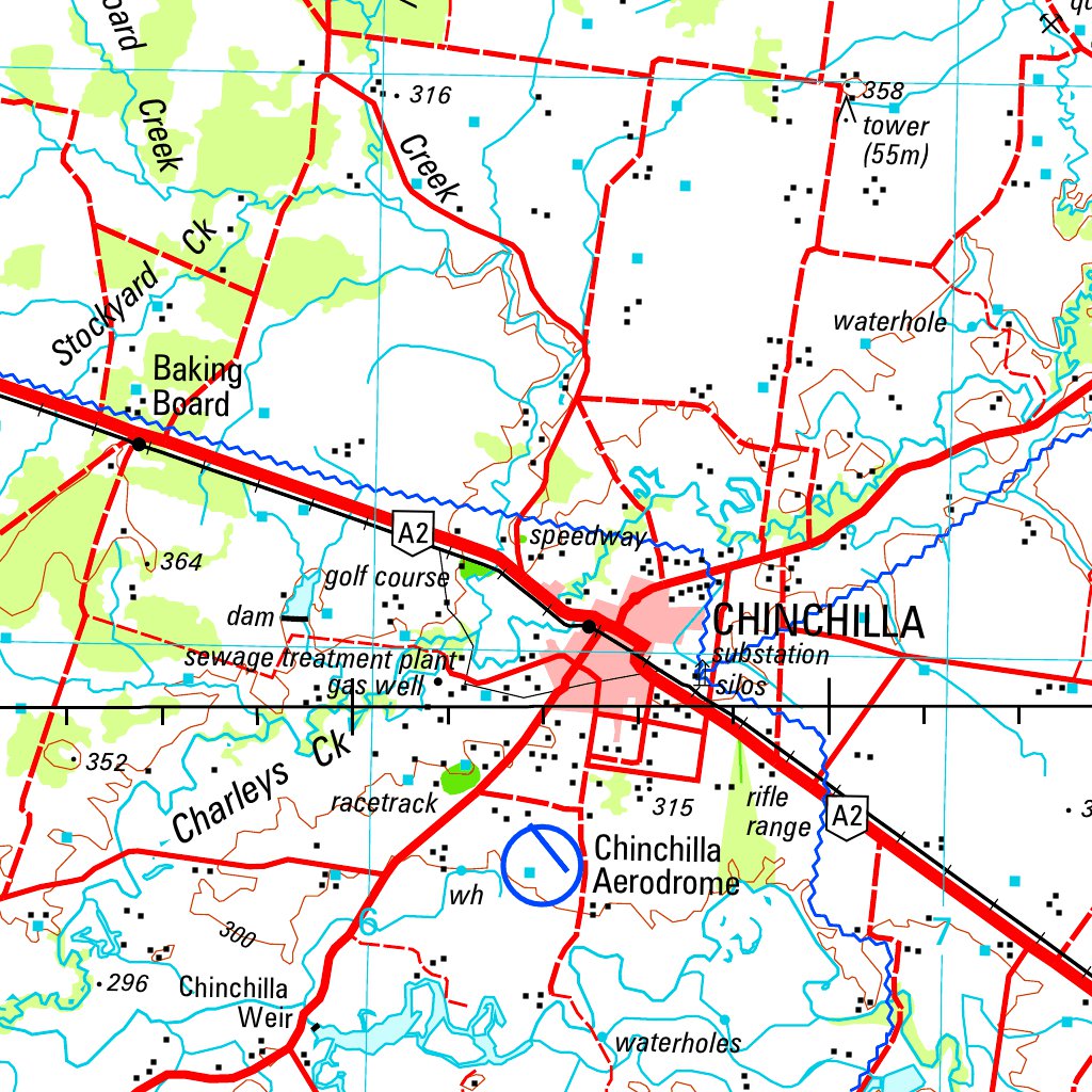 Chinchilla SG56 - 09 Map by Geoscience Australia | Avenza Maps
