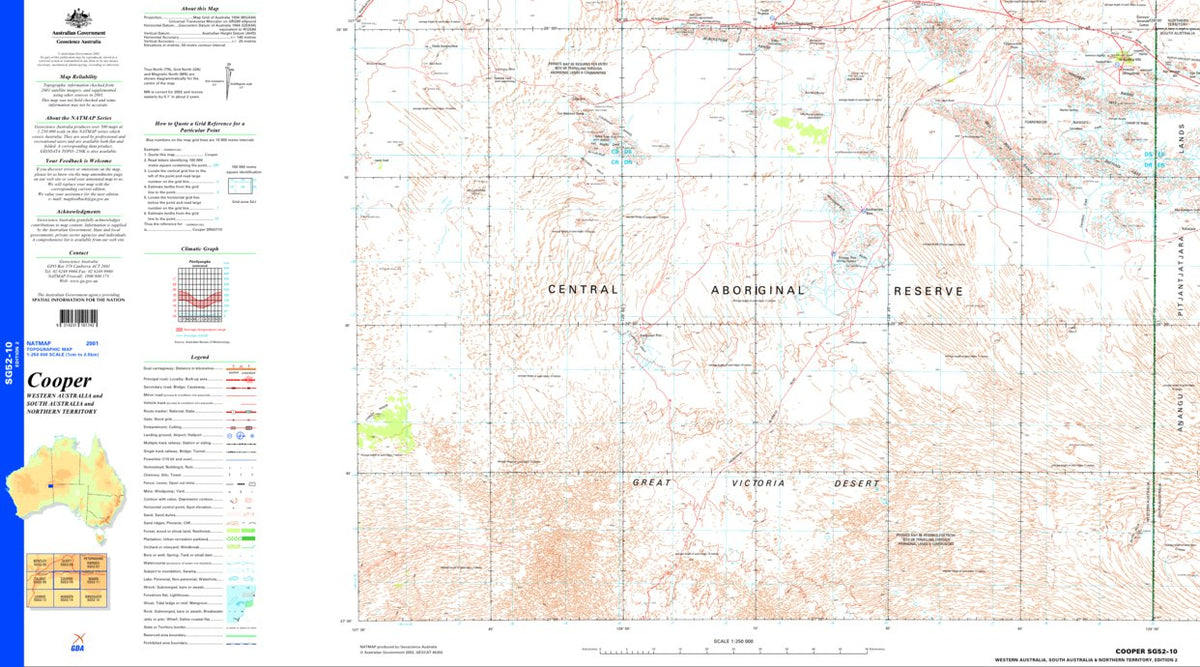 Cooper SG52 - 10 Map by Geoscience Australia | Avenza Maps