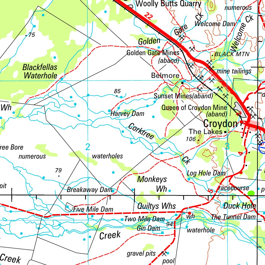 Croydon SE54 - 11 Map by Geoscience Australia | Avenza Maps