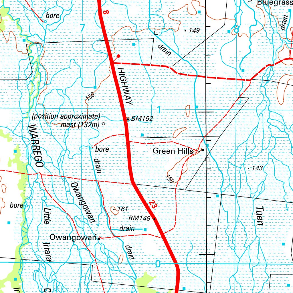 Cunnamulla SH55 - 02 Map by Geoscience Australia | Avenza Maps