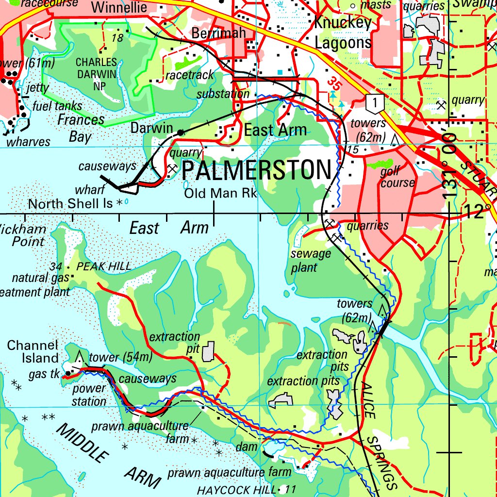 Darwin - SD52-04 Map by Geoscience Australia | Avenza Maps