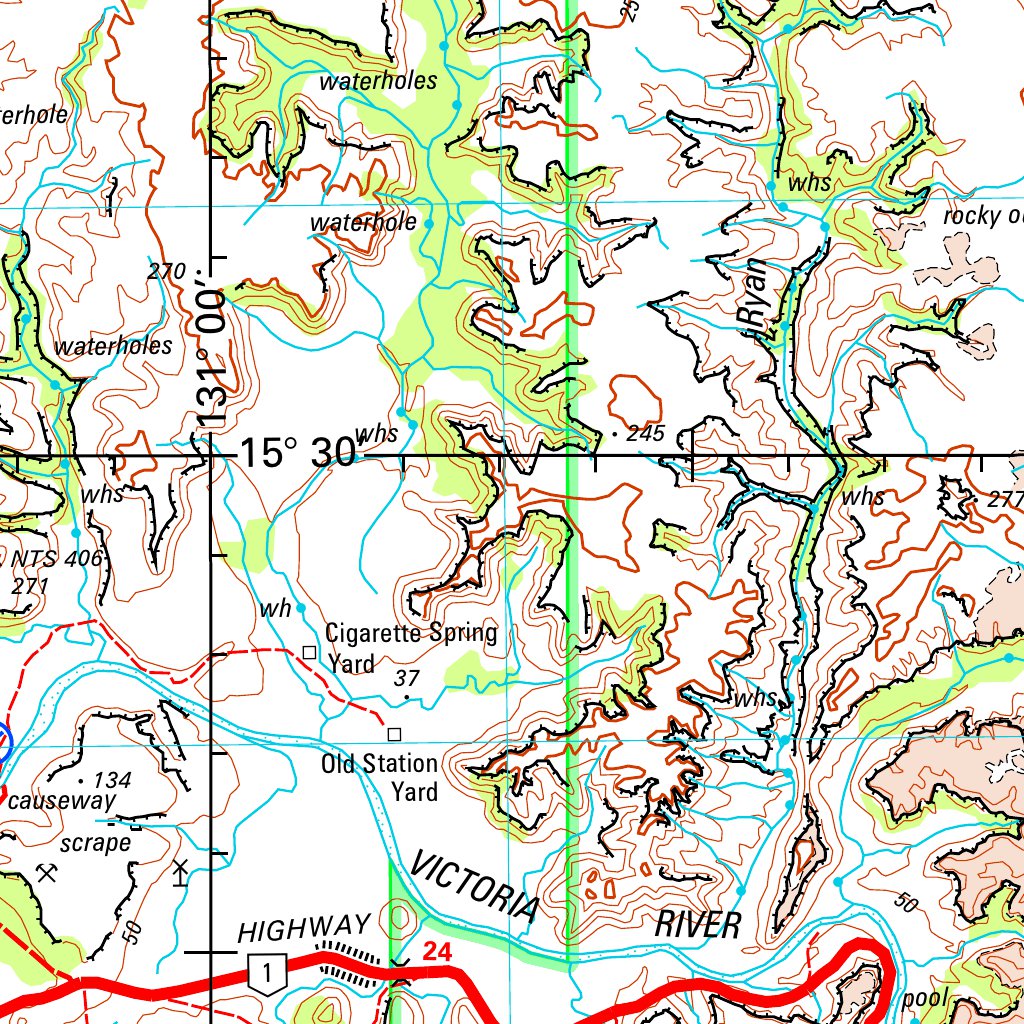 Delamere SD52 - 16 Map by Geoscience Australia | Avenza Maps