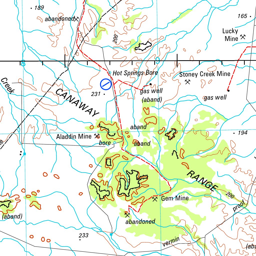 Eromanga SG54 - 12 Map by Geoscience Australia | Avenza Maps