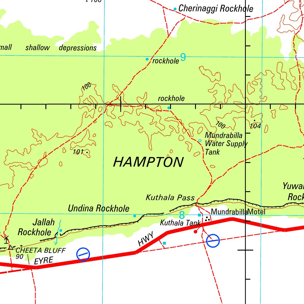 Eucla Special SH52 - 14 Map by Geoscience Australia | Avenza Maps