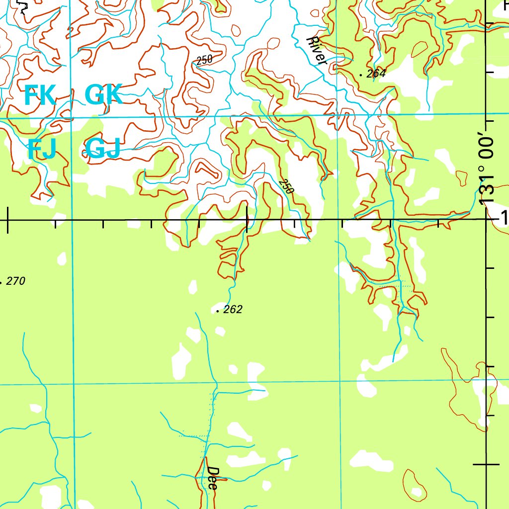 Fergusson River SD52 - 12 Map by Geoscience Australia | Avenza Maps