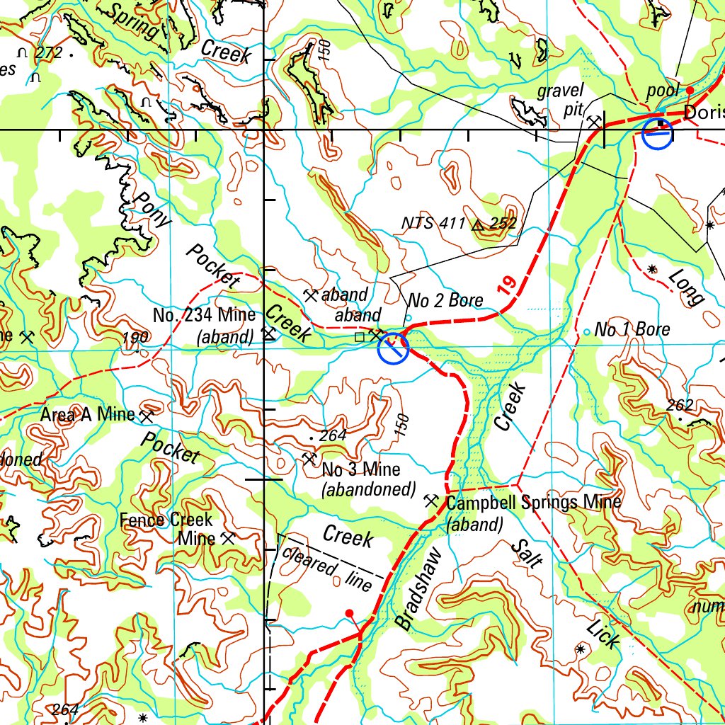 Fergusson River SD52 - 12 Map by Geoscience Australia | Avenza Maps
