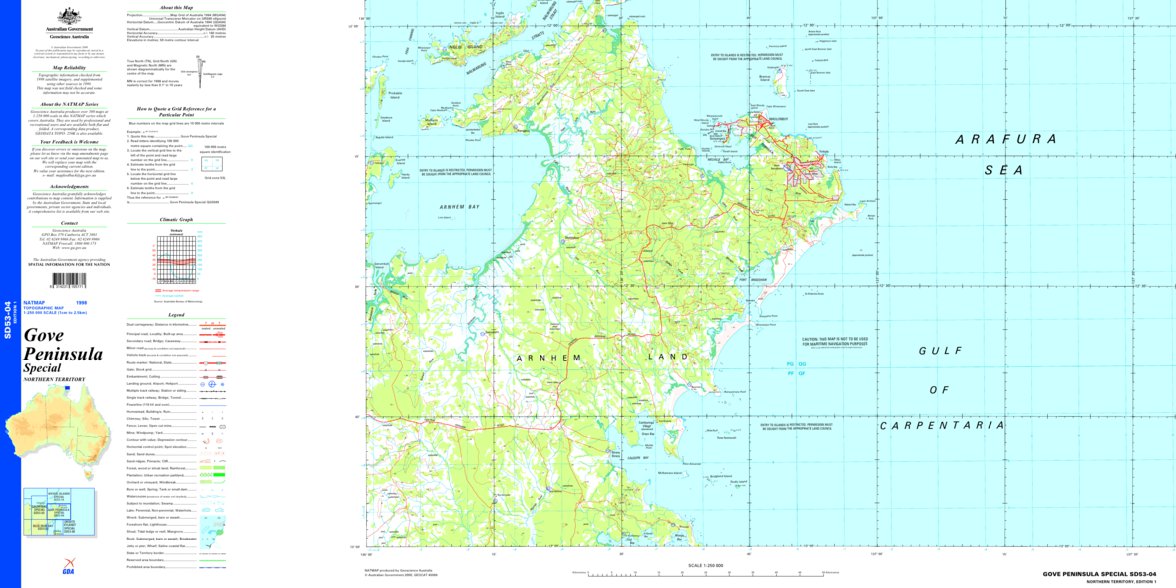 Gove Peninsula Special SD53 - 04 Map by Geoscience Australia | Avenza Maps