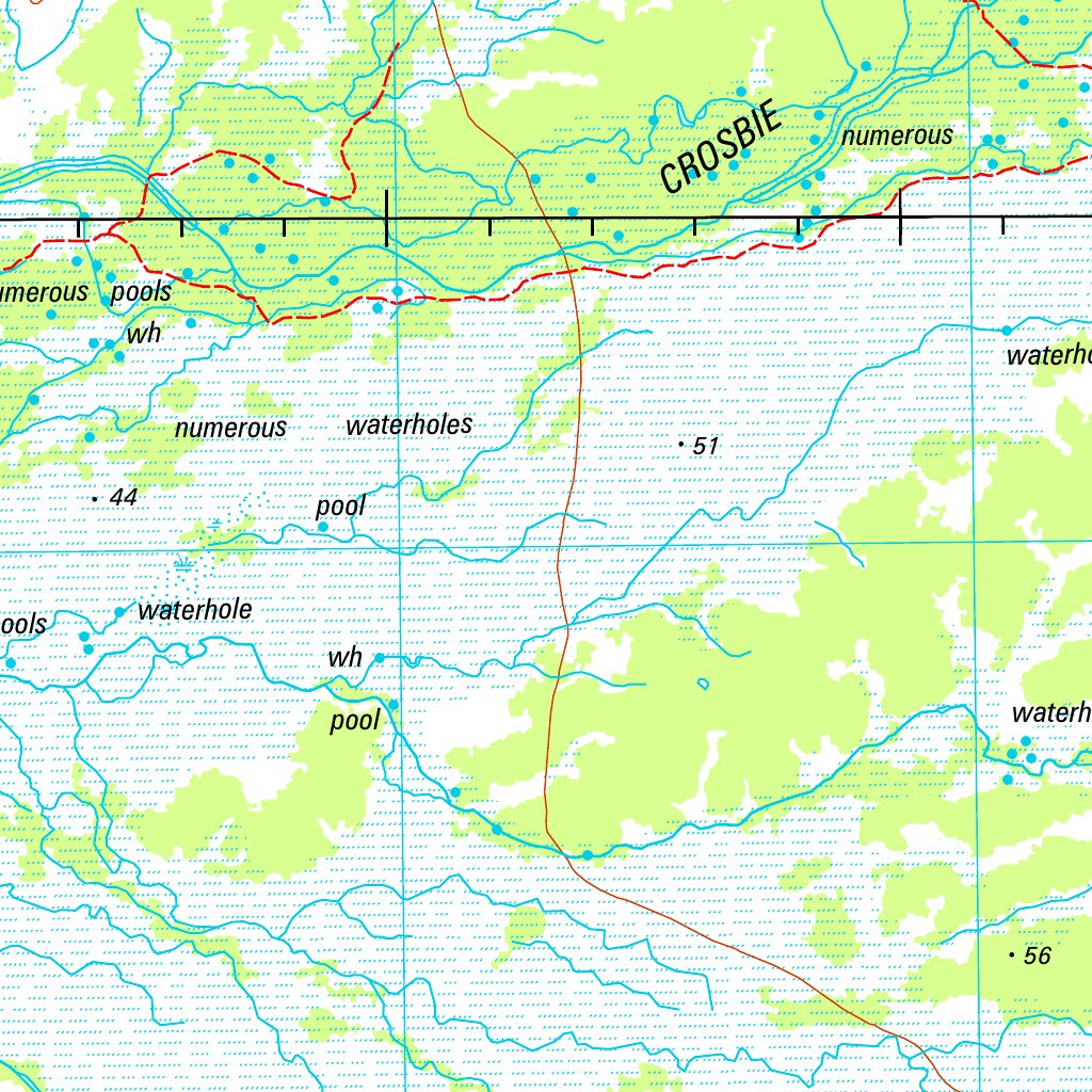 Hann River SD54 - 16 Map by Geoscience Australia | Avenza Maps