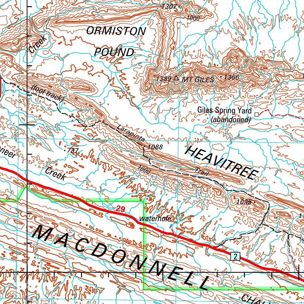 Hermannsberg SF53 - 13 Map by Geoscience Australia | Avenza Maps