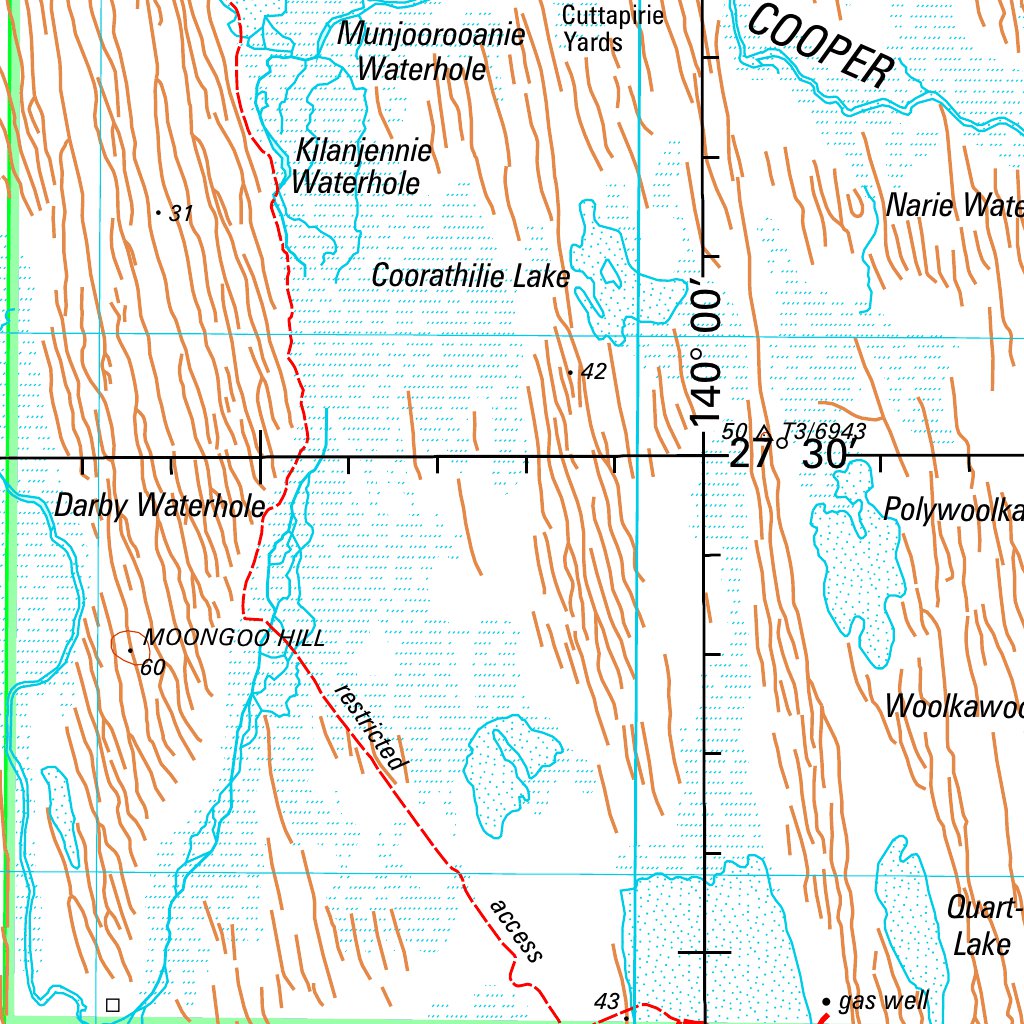 Innamincka SG54 - 14 Map by Geoscience Australia | Avenza Maps