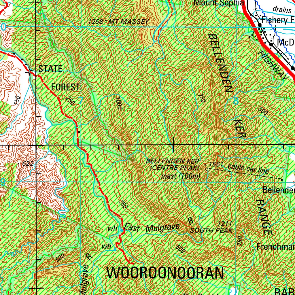 Innisfail SE55 - 06 Map by Geoscience Australia | Avenza Maps
