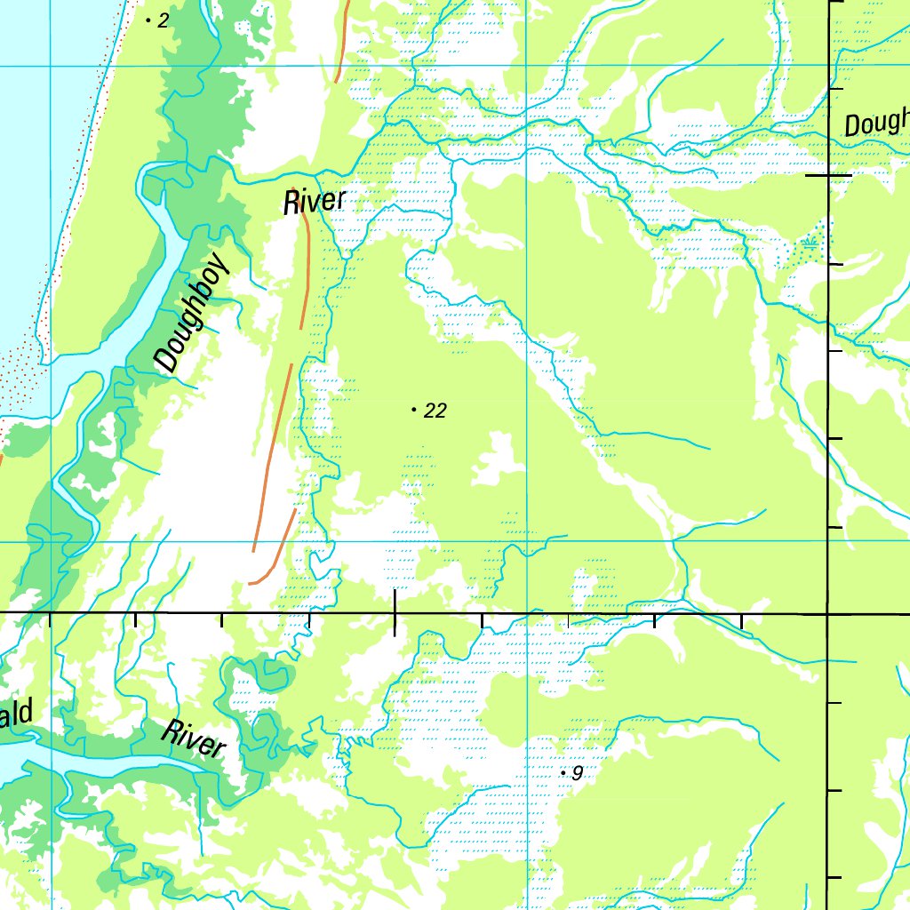 Jardine River SC54 - 15 Map by Geoscience Australia | Avenza Maps