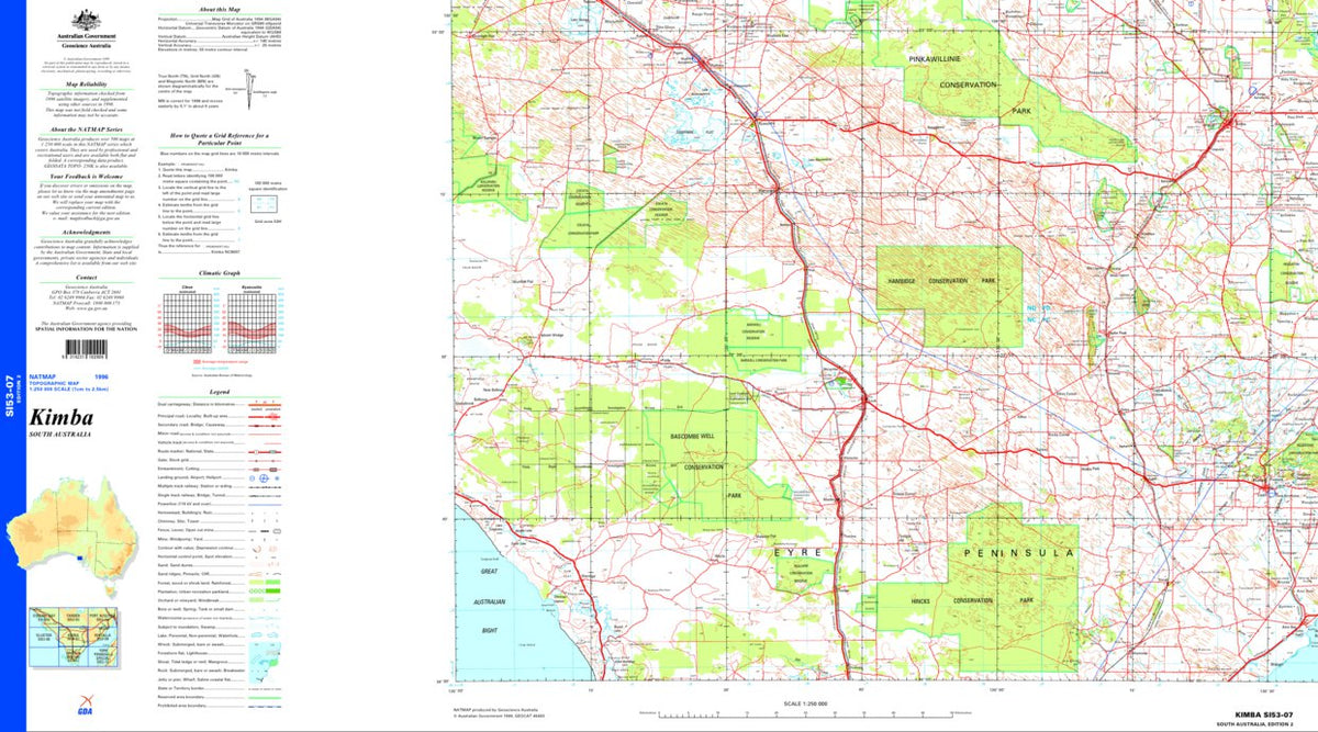 Kimba SI53 - 07 Map by Geoscience Australia | Avenza Maps