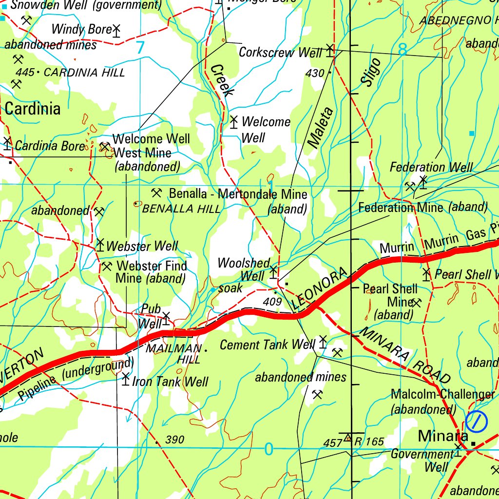Laverton SH51 - 02 Map by Geoscience Australia | Avenza Maps