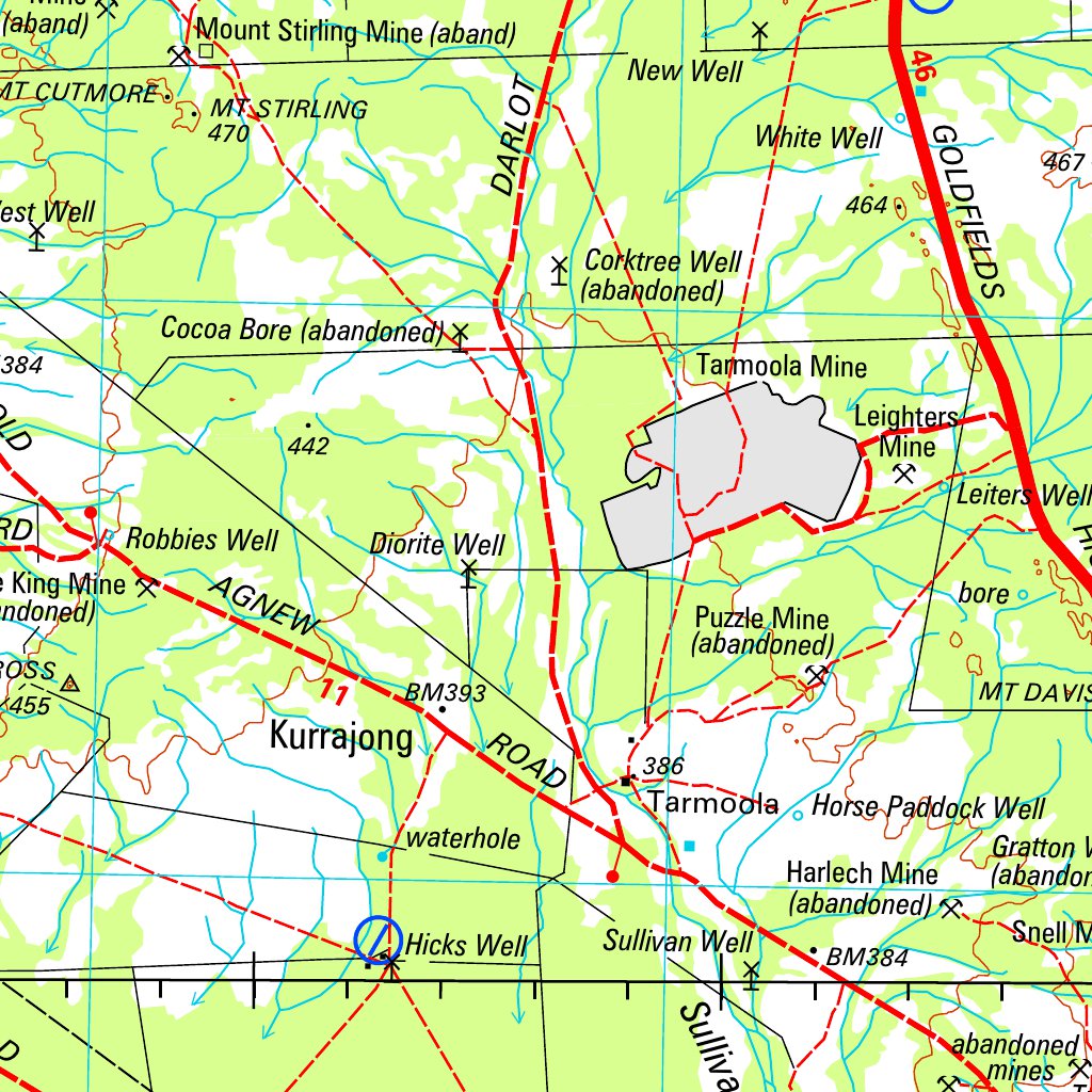 Leonora SH51 - 01 Map by Geoscience Australia | Avenza Maps