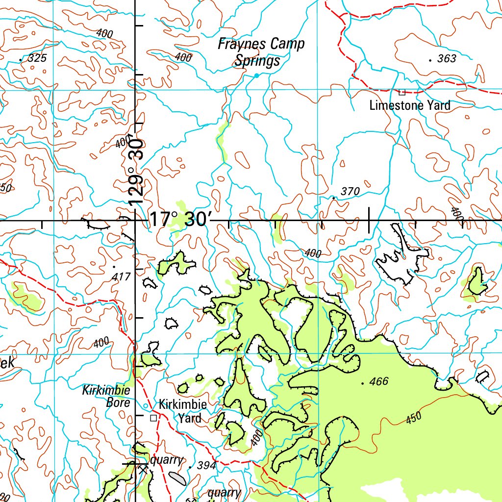 Limbunya SE52 - 07 Map by Geoscience Australia | Avenza Maps
