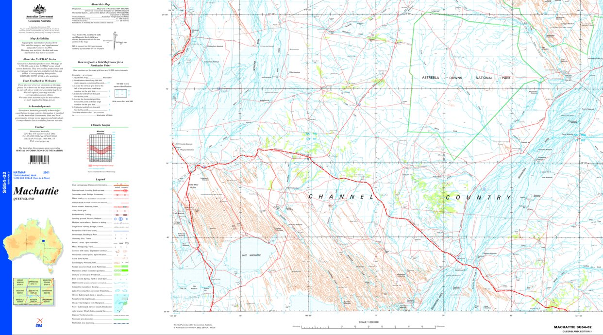Machattie SG54 - 02 Map by Geoscience Australia | Avenza Maps