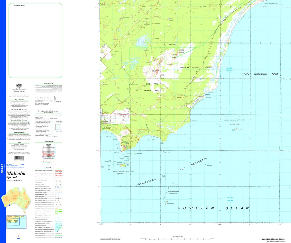 Malcolm Special SI51 - 07 Map by Geoscience Australia | Avenza Maps