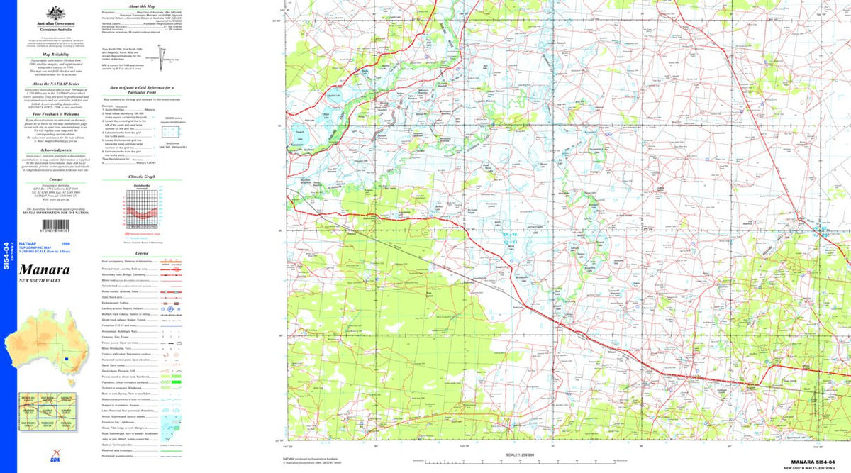 Manara SI54 - 04 Map by Geoscience Australia | Avenza Maps