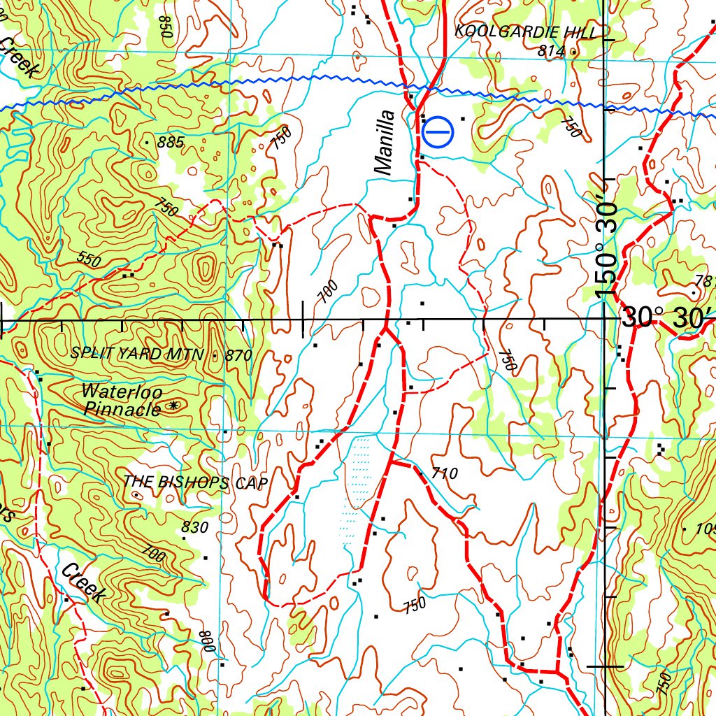Manilla SH56 - 09 Map by Geoscience Australia | Avenza Maps