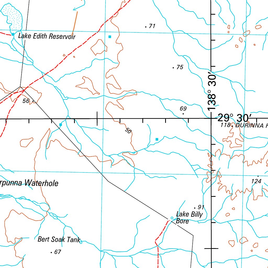 Marree SH54 - 05 Map by Geoscience Australia | Avenza Maps