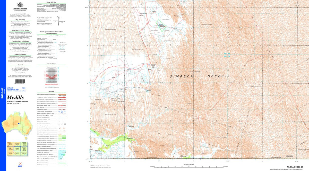 McDills SG53 - 07 Map by Geoscience Australia | Avenza Maps