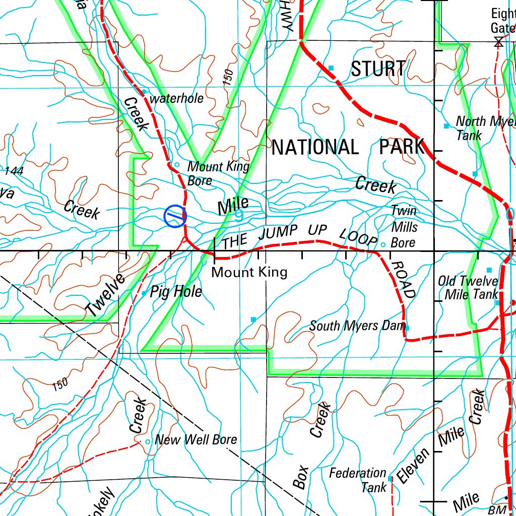 Milparinka SH54 - 07 Map by Geoscience Australia | Avenza Maps
