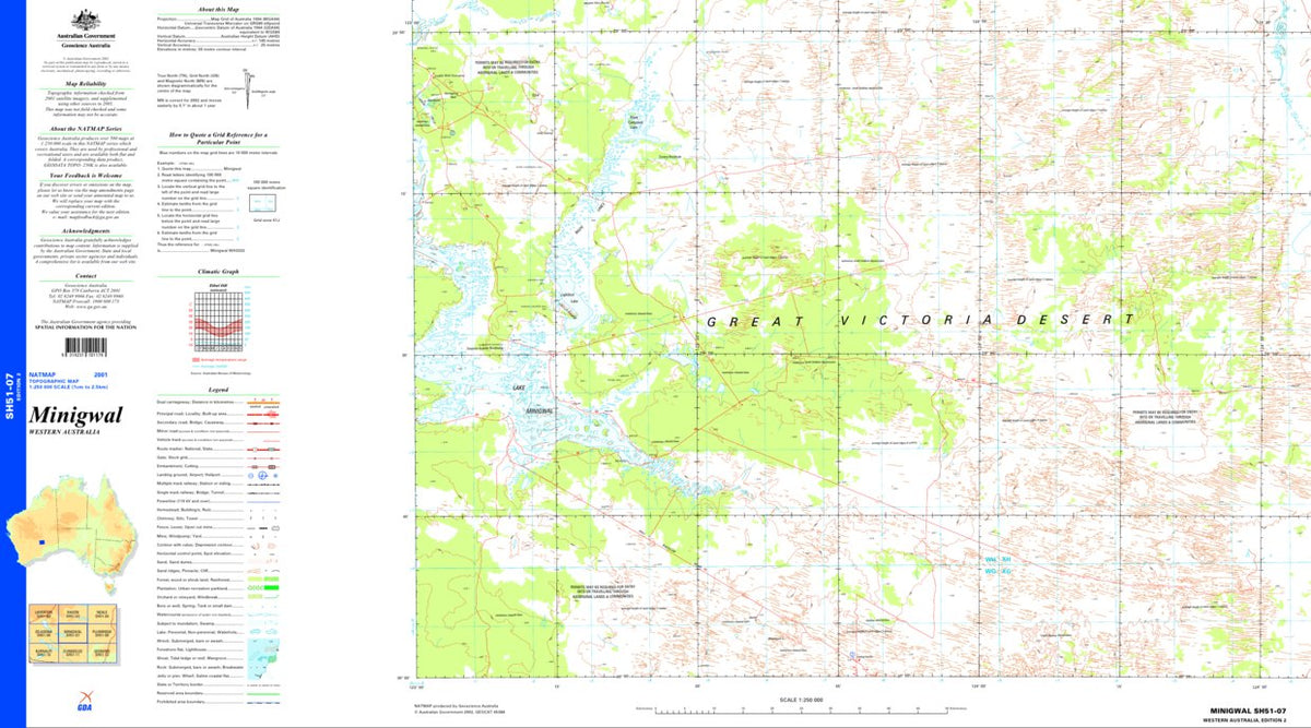 Minigwal SH51 - 07 Map by Geoscience Australia | Avenza Maps