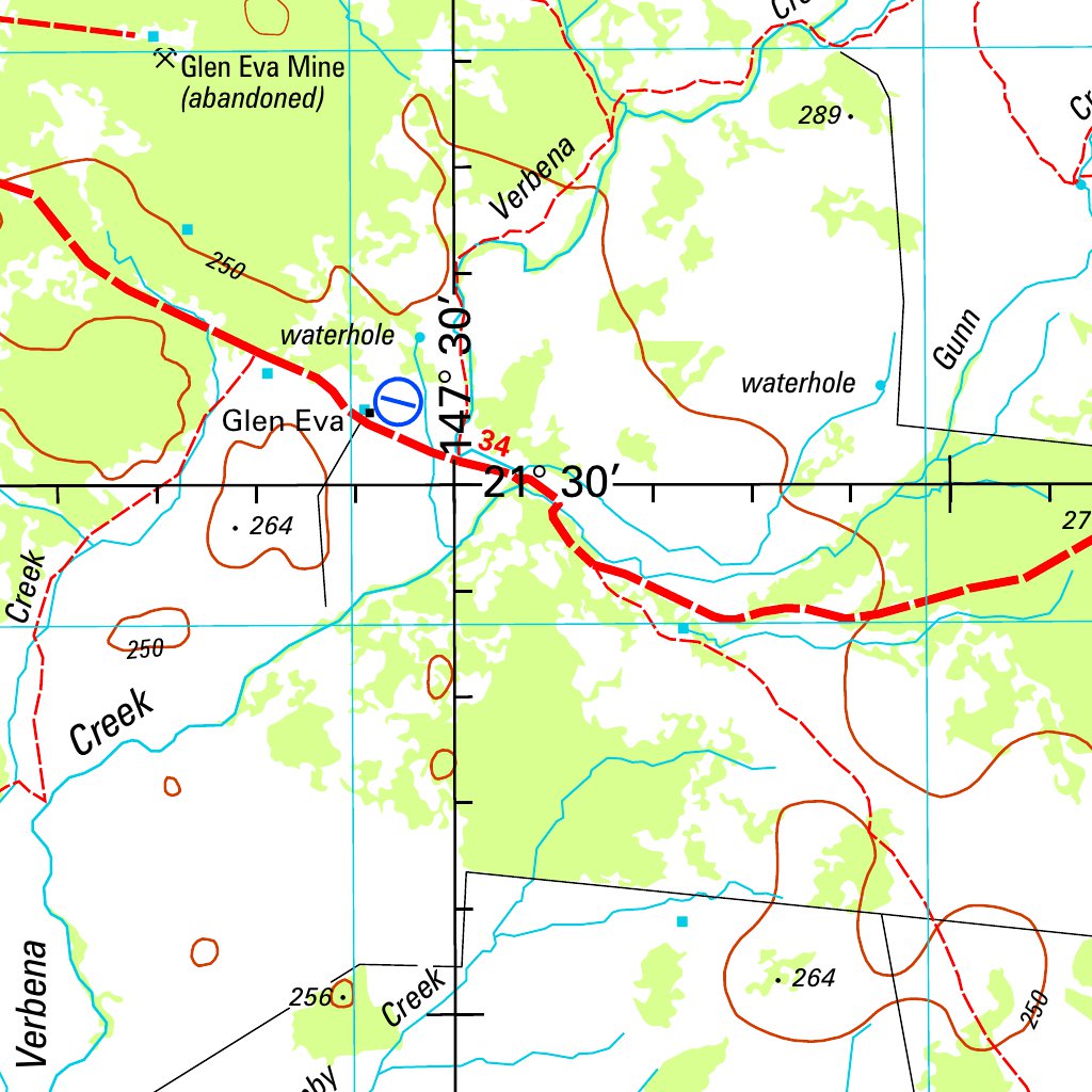 Mount Coolon SF55 - 07 Map by Geoscience Australia | Avenza Maps