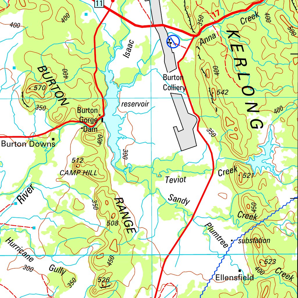 Mount Coolon SF55 - 07 Map by Geoscience Australia | Avenza Maps