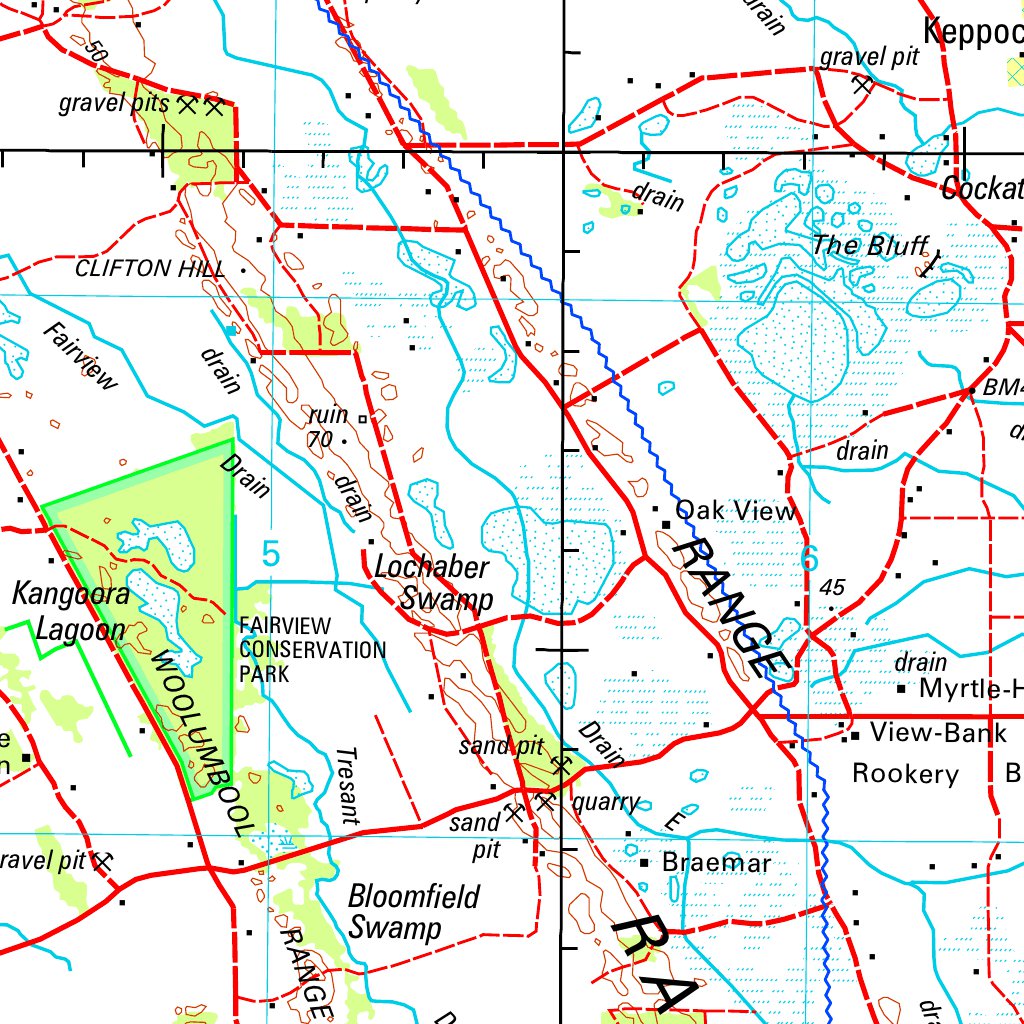 Naracoorte SJ54 - 02 Map by Geoscience Australia | Avenza Maps
