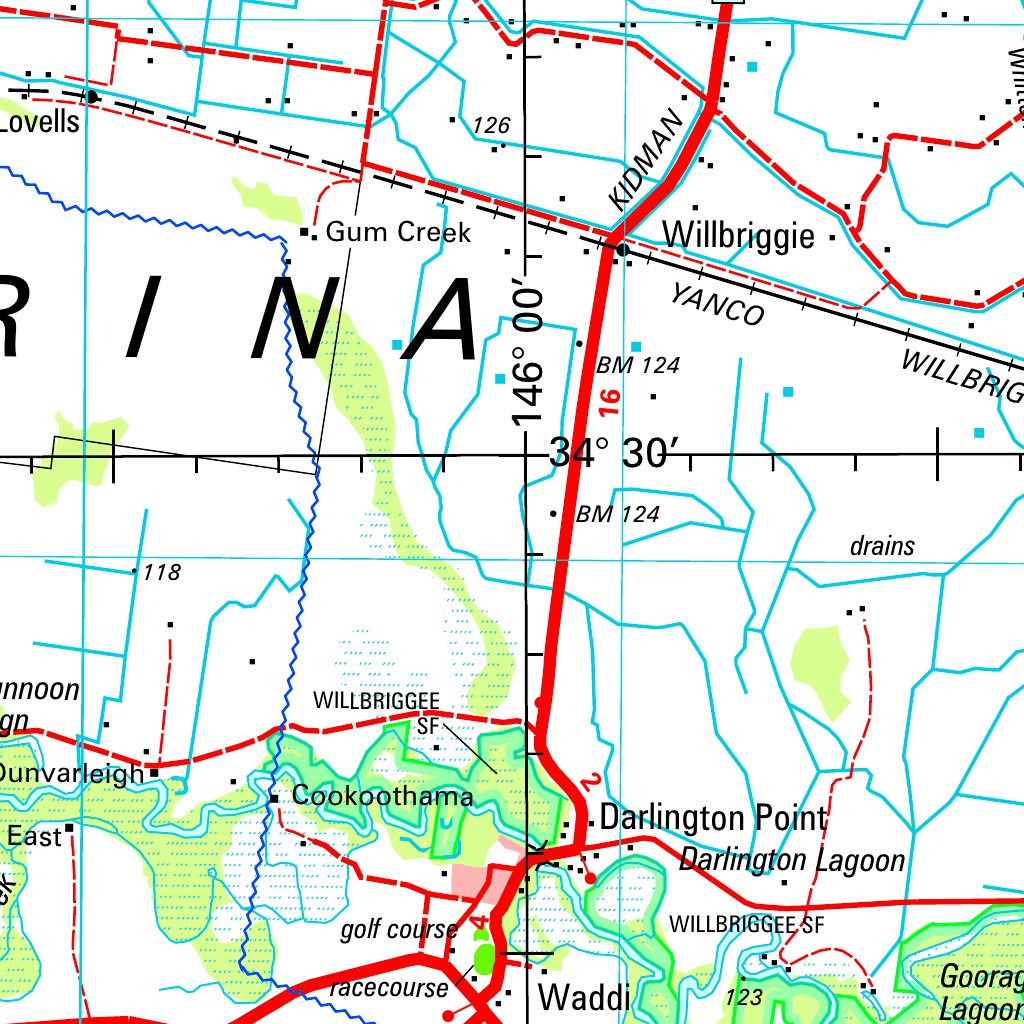 Narrandera SI55 - 10 Map by Geoscience Australia | Avenza Maps