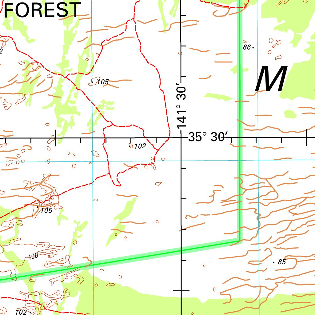Ouyen SI54 - 15 Map by Geoscience Australia | Avenza Maps