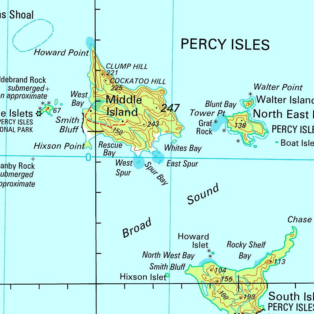 Percy Isles SF56 - 05 Map by Geoscience Australia | Avenza Maps