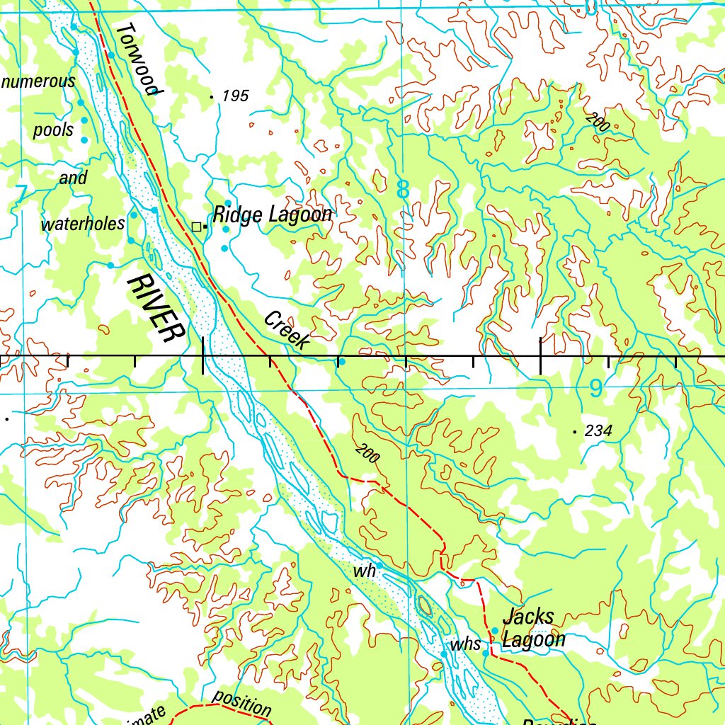 Red River SE54 - 08 Map by Geoscience Australia | Avenza Maps