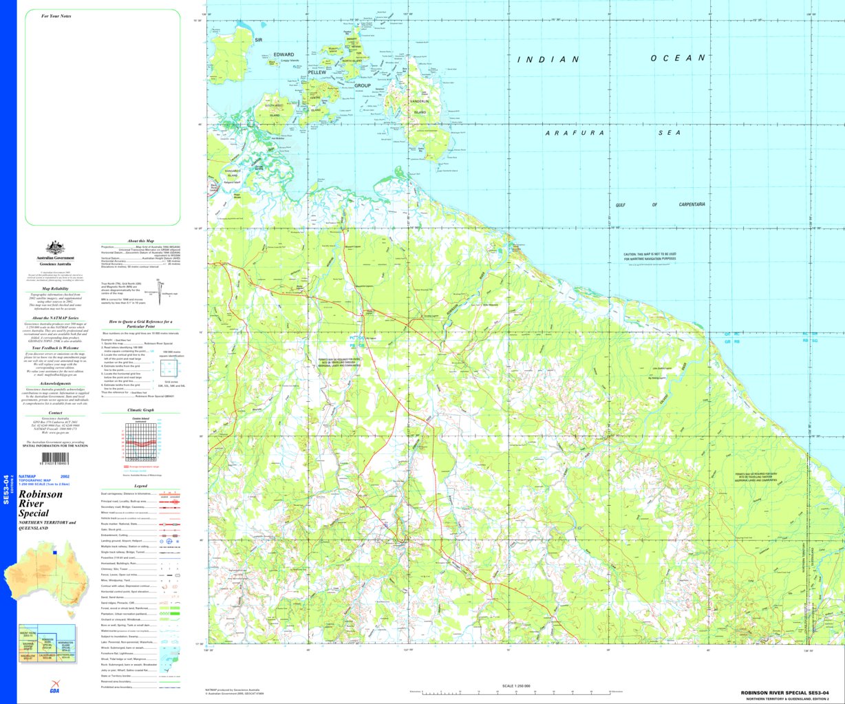Robinson River Special SE53 - 04 Map by Geoscience Australia | Avenza Maps