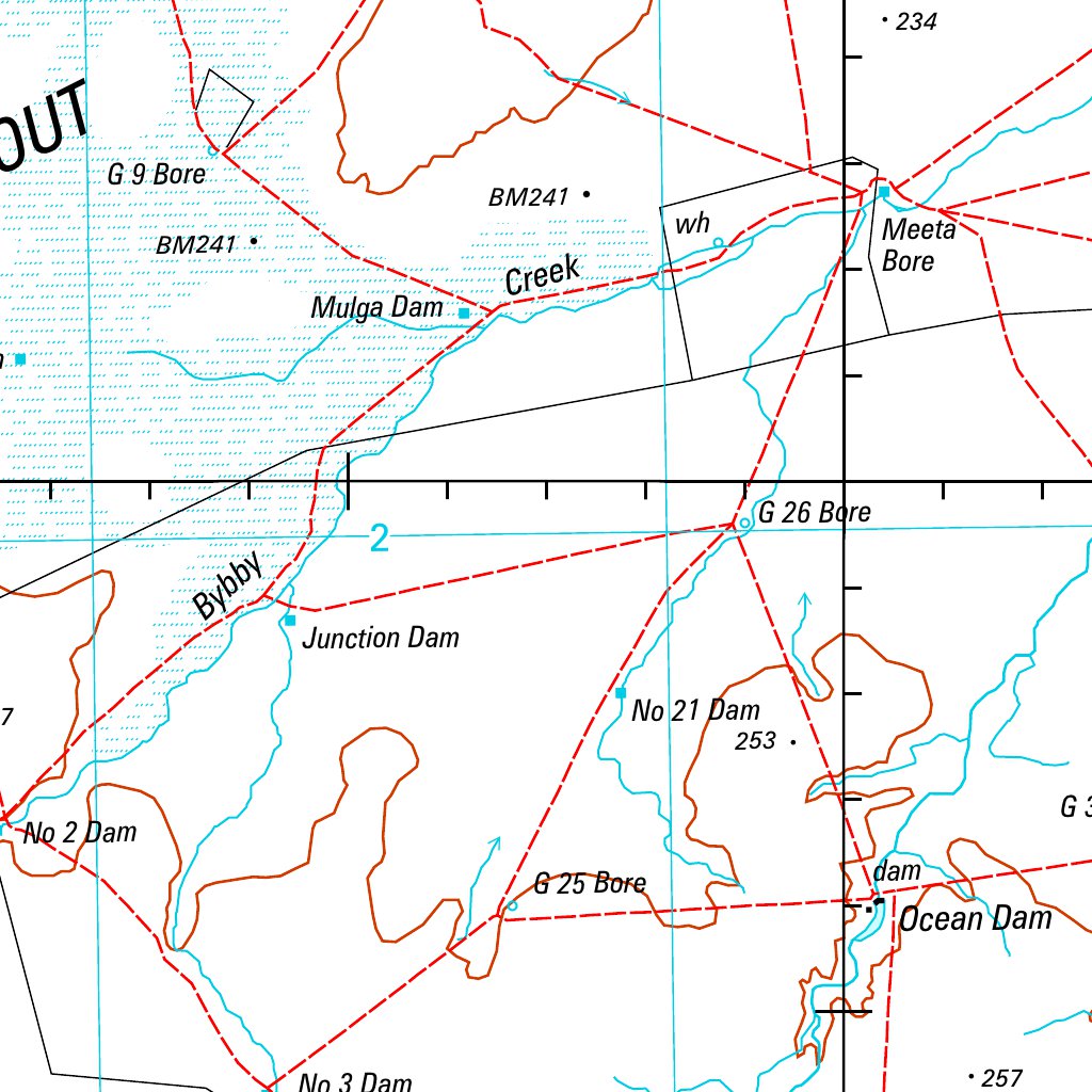 Sandover River SF53 - 08 Map by Geoscience Australia | Avenza Maps