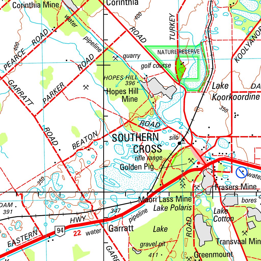Southern Cross SH50 - 16 Map by Geoscience Australia | Avenza Maps