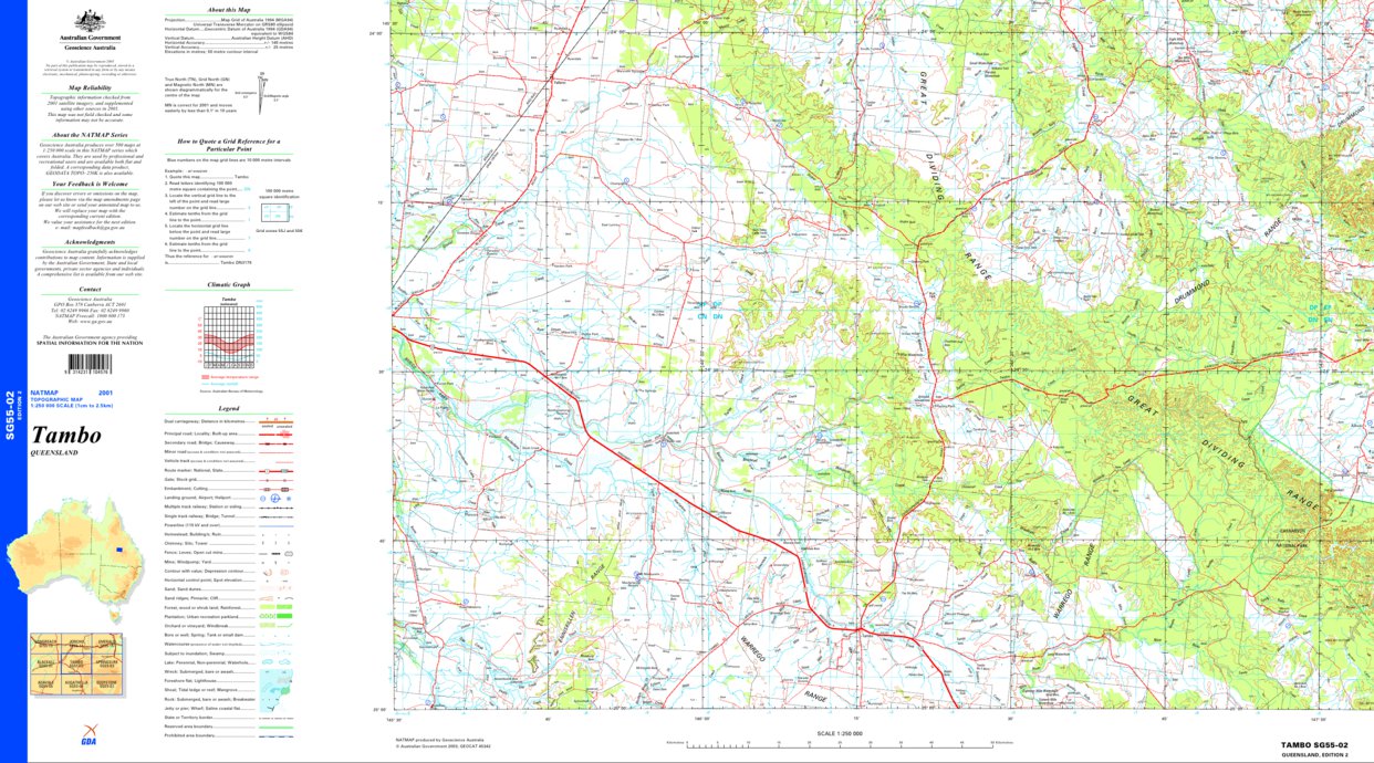 Tambo SG55 - 02 Map by Geoscience Australia | Avenza Maps