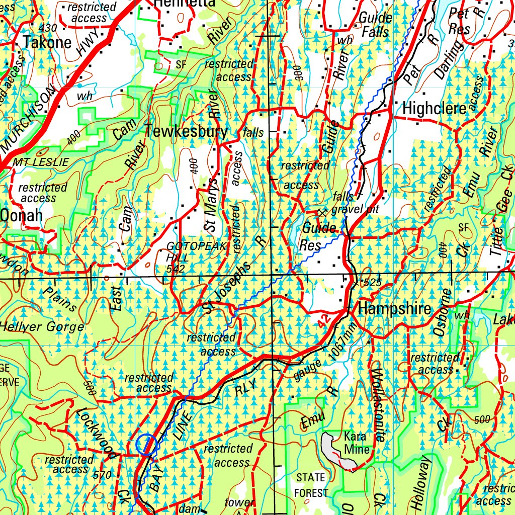 Tasmania North West SK55 - 20 Map by Geoscience Australia | Avenza Maps