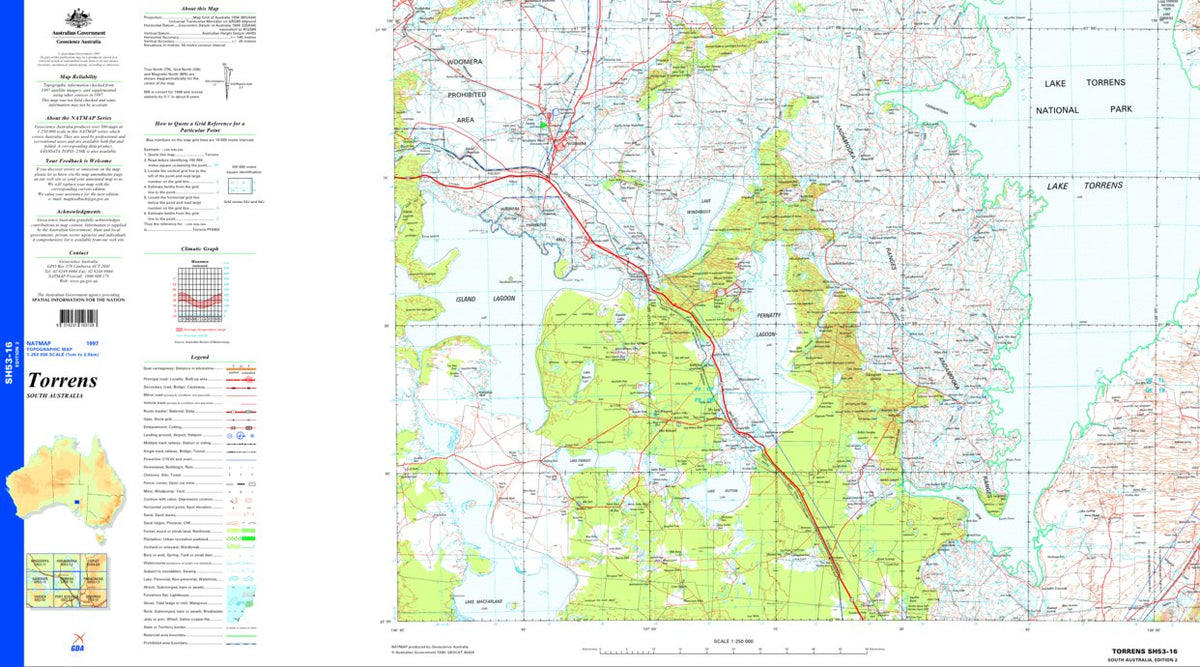 Torrens SH53 - 16 Map by Geoscience Australia | Avenza Maps