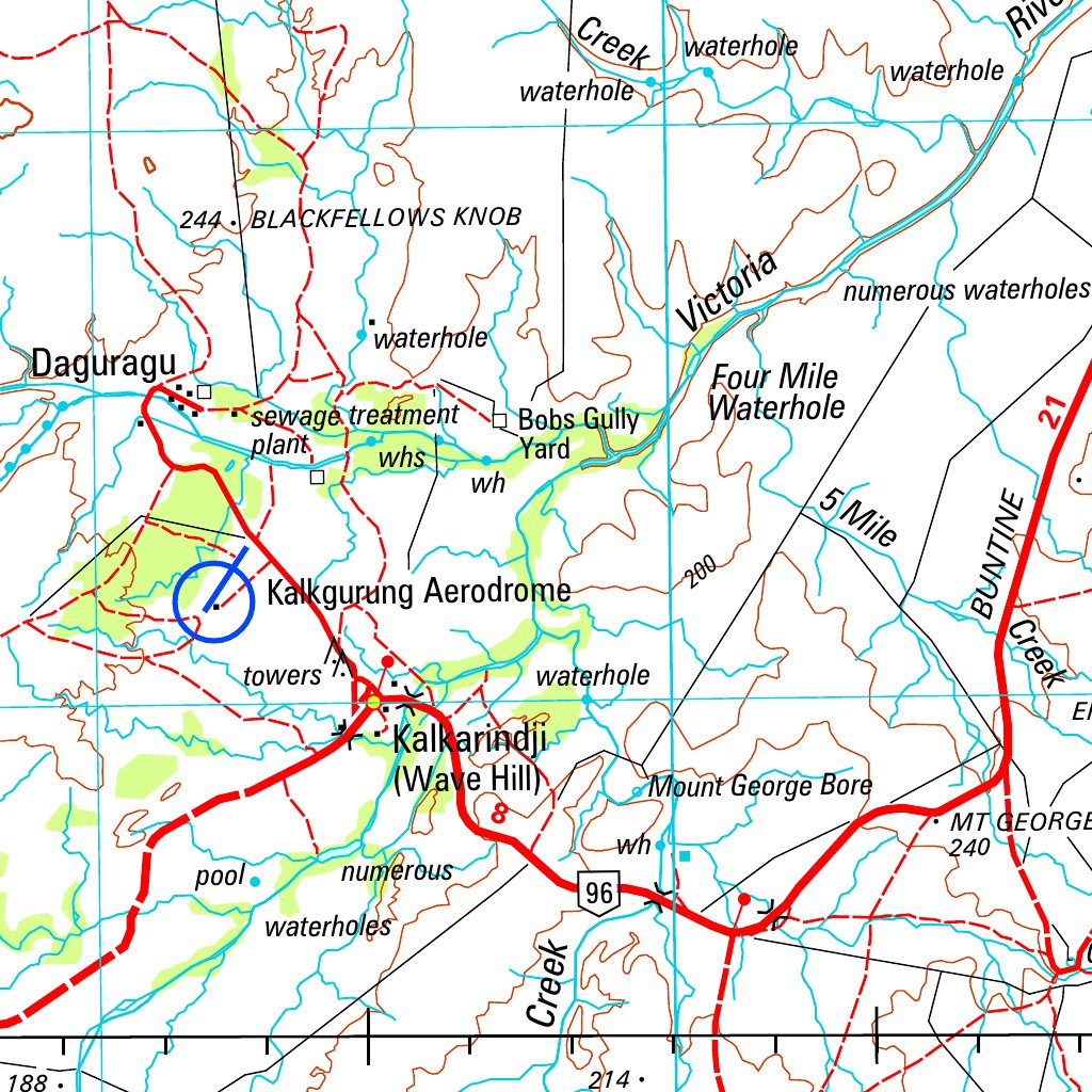 Wave Hill SE52 - 08 Map by Geoscience Australia | Avenza Maps