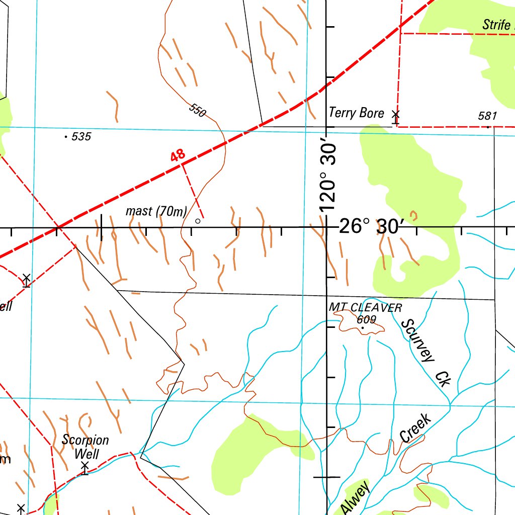 Wiluna SG51 - 09 Map by Geoscience Australia | Avenza Maps