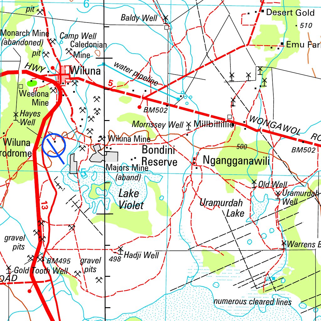 Wiluna SG51 - 09 Map by Geoscience Australia | Avenza Maps