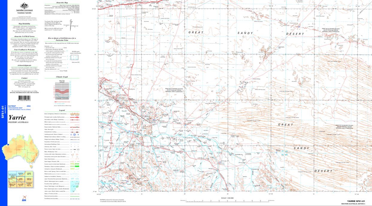 Yarrie SF51 - 01 map by Geoscience Australia | Avenza Maps