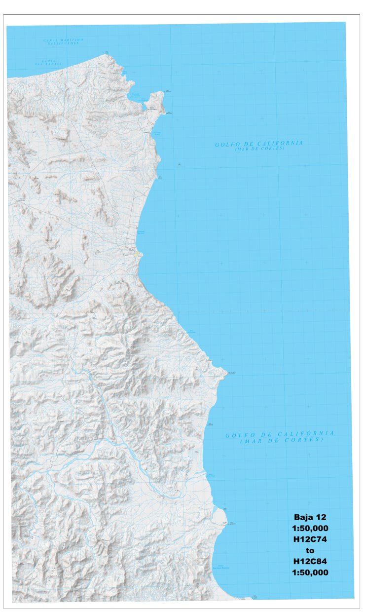 Baja Mexico 50k Topographic Maps 12 Map by GoTrekkers Ltd | Avenza Maps