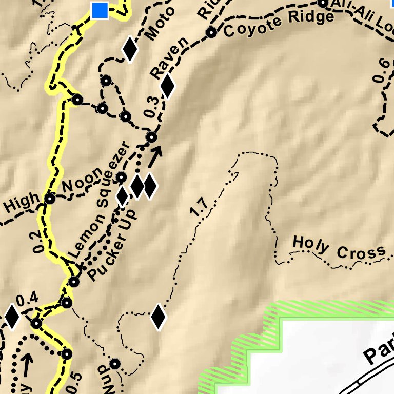 Bangs Canyon Management Area Travel Map by Great Outdoors Adventures ...