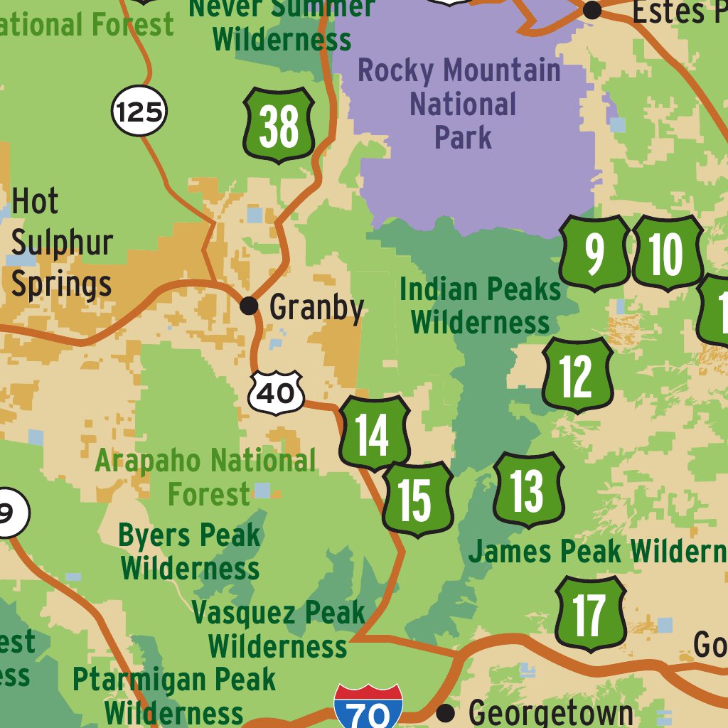 Colorado OHV Recreation Opportunity Sites Map by Great Outdoors ...