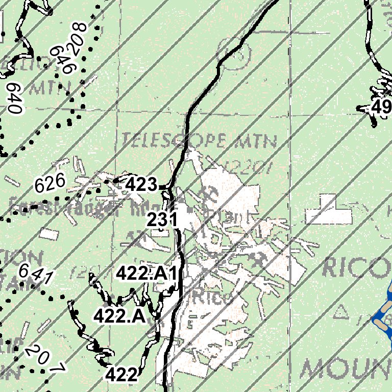 Dolores Ranger District Travel Map - Closure Area by Great Outdoors ...